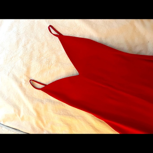 Tobi | Dresses | Asymmetrical Red Low Back Going Out Dress | Poshmark